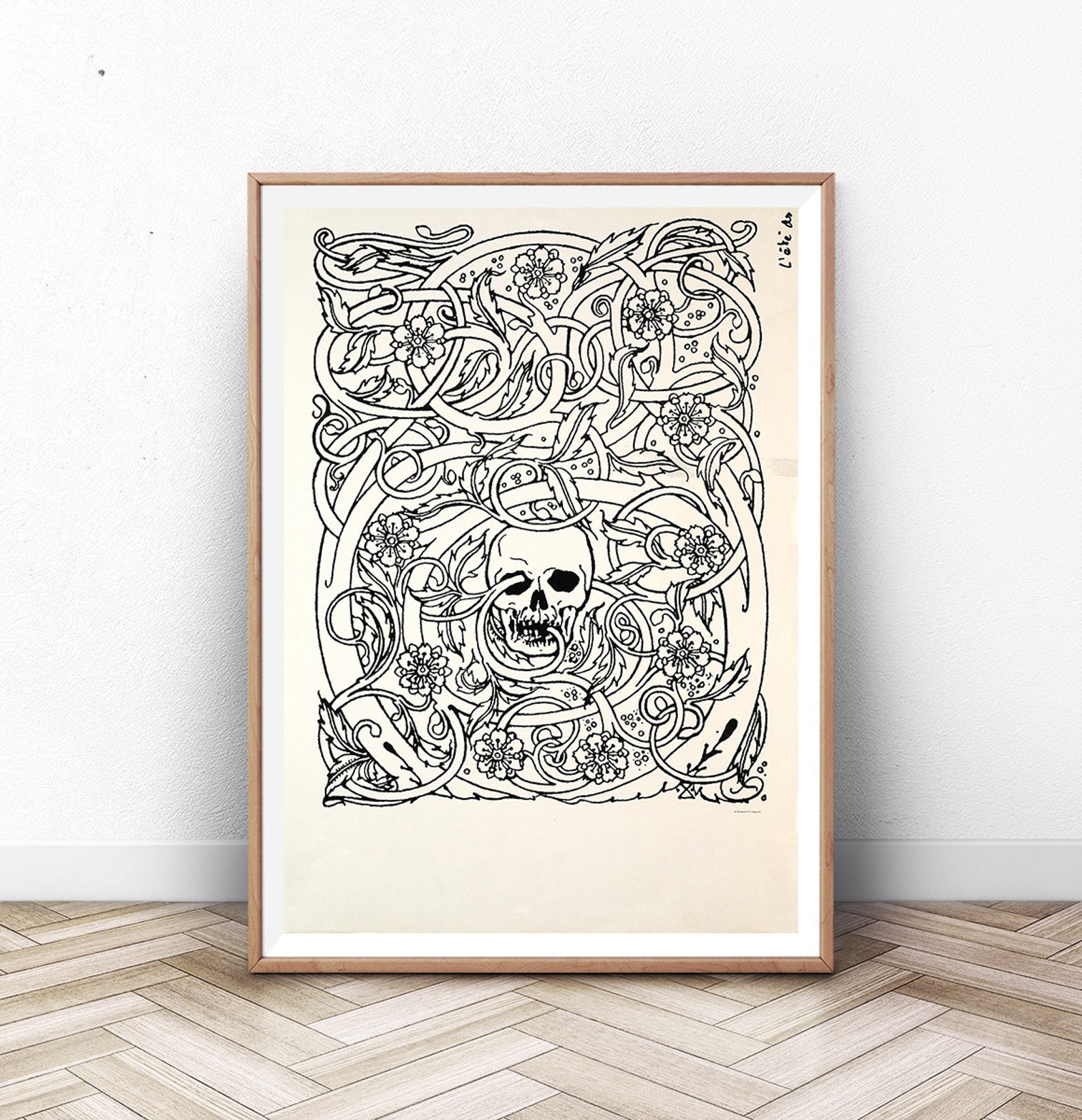 Skull Art psychedelic poster hippy art work hippy art | Etsy