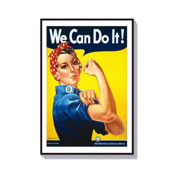 Women Strong Vintage Poster - Etsy