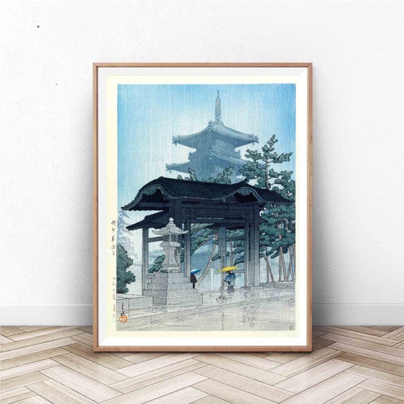 Japan Art Print Wood Block Poster Home Decor Japanese | Etsy