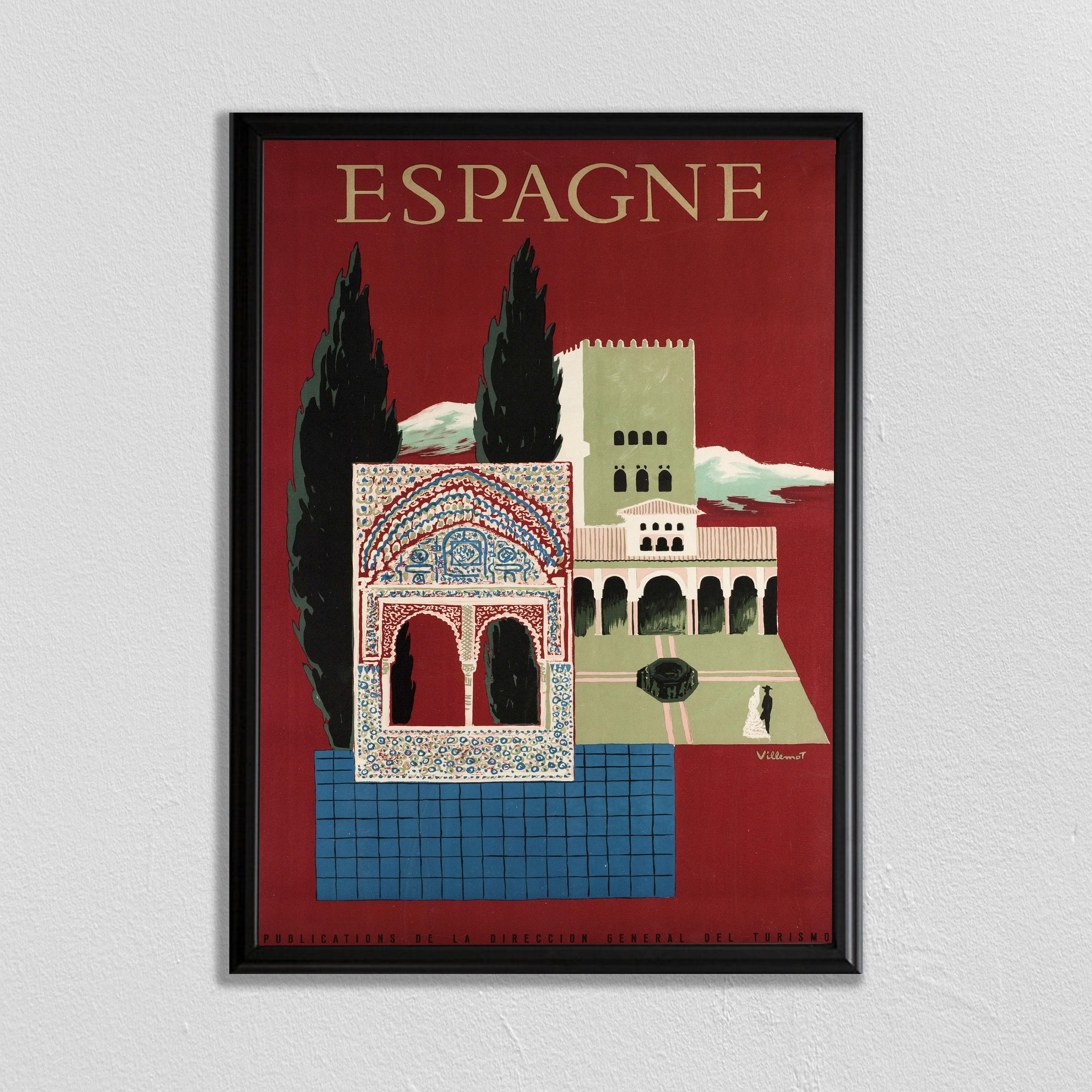 Spain Poster Spain Print Spanish Art Poster of Spain | Etsy