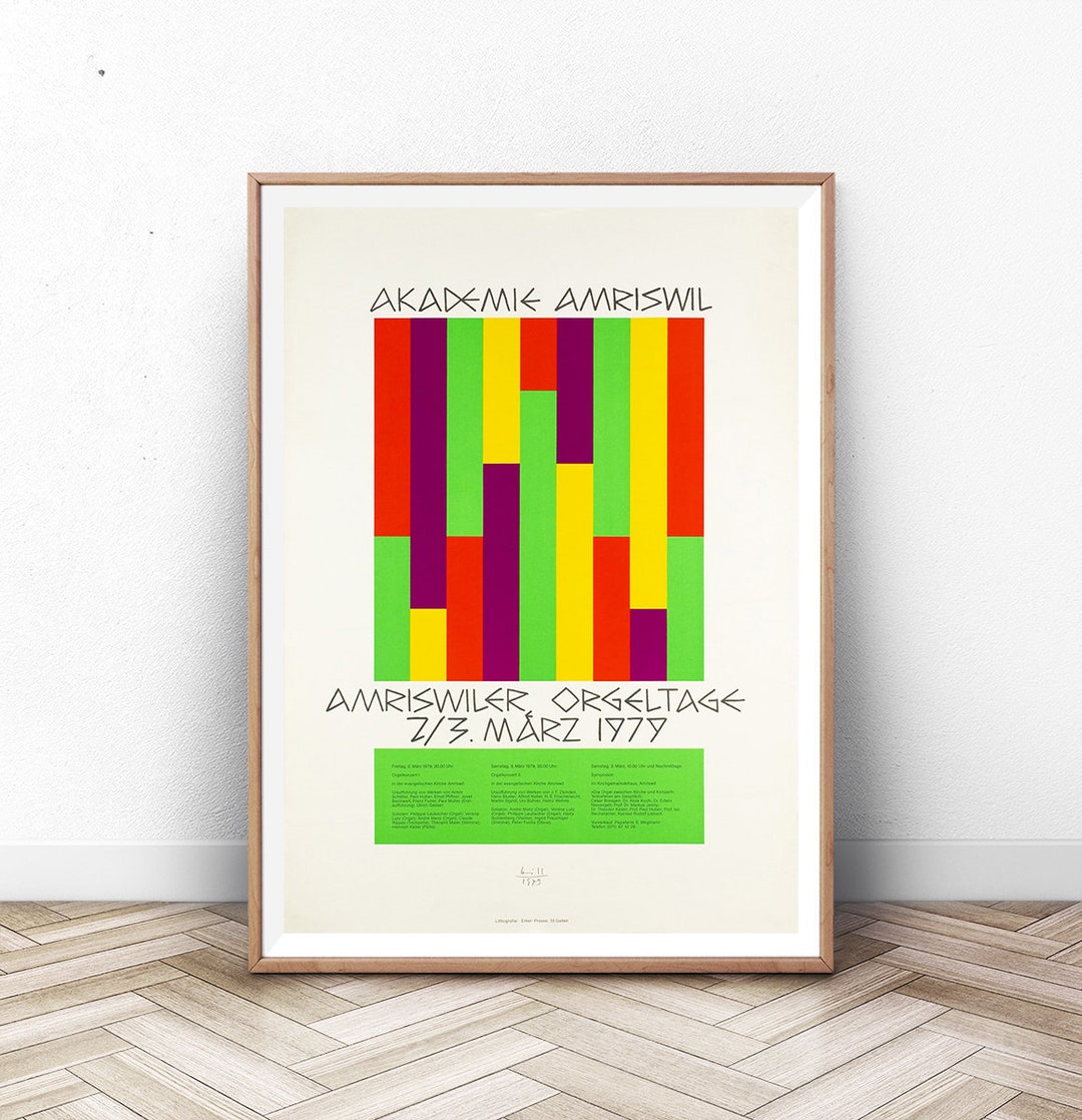 Museum Exhibition Poster: Mid Century Modern Wall Art - Etsy
