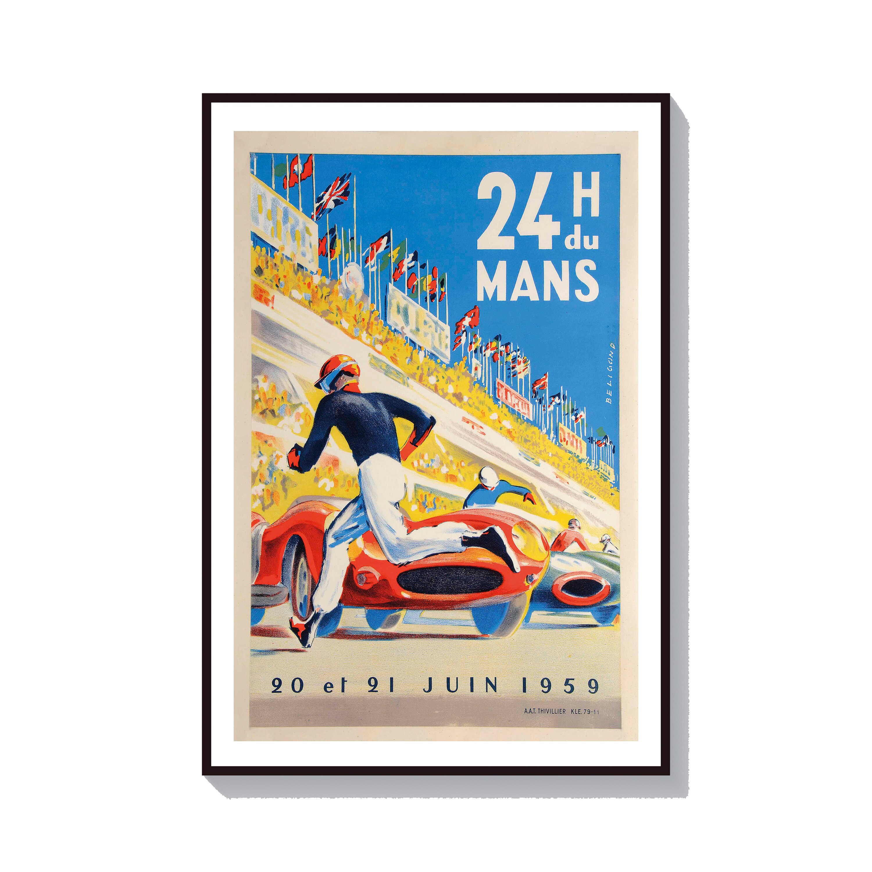 Le Mans Racing Poster Affiche De France Grand Prix - Etsy Canada