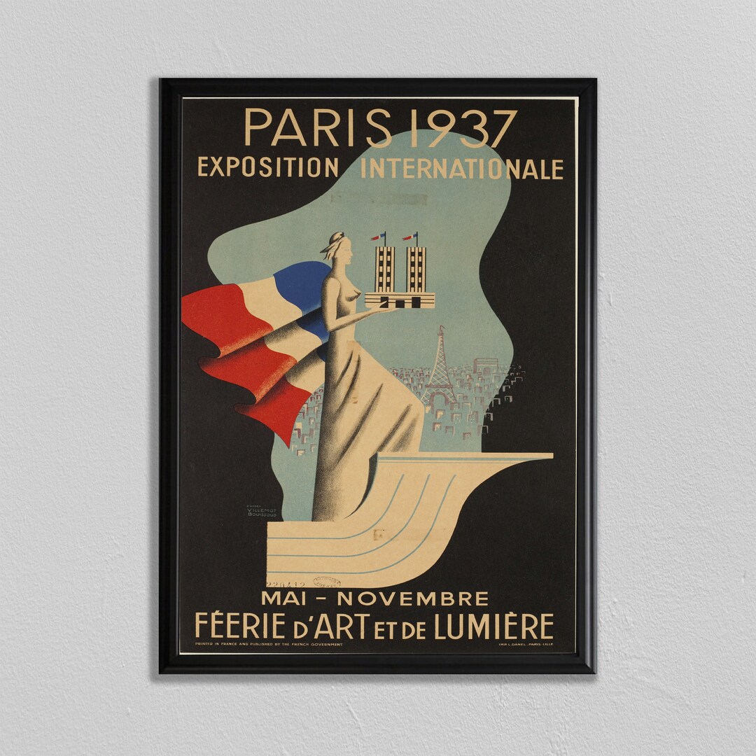 France Art Print, Paris Wall Art, Vintage French Poster Print ...