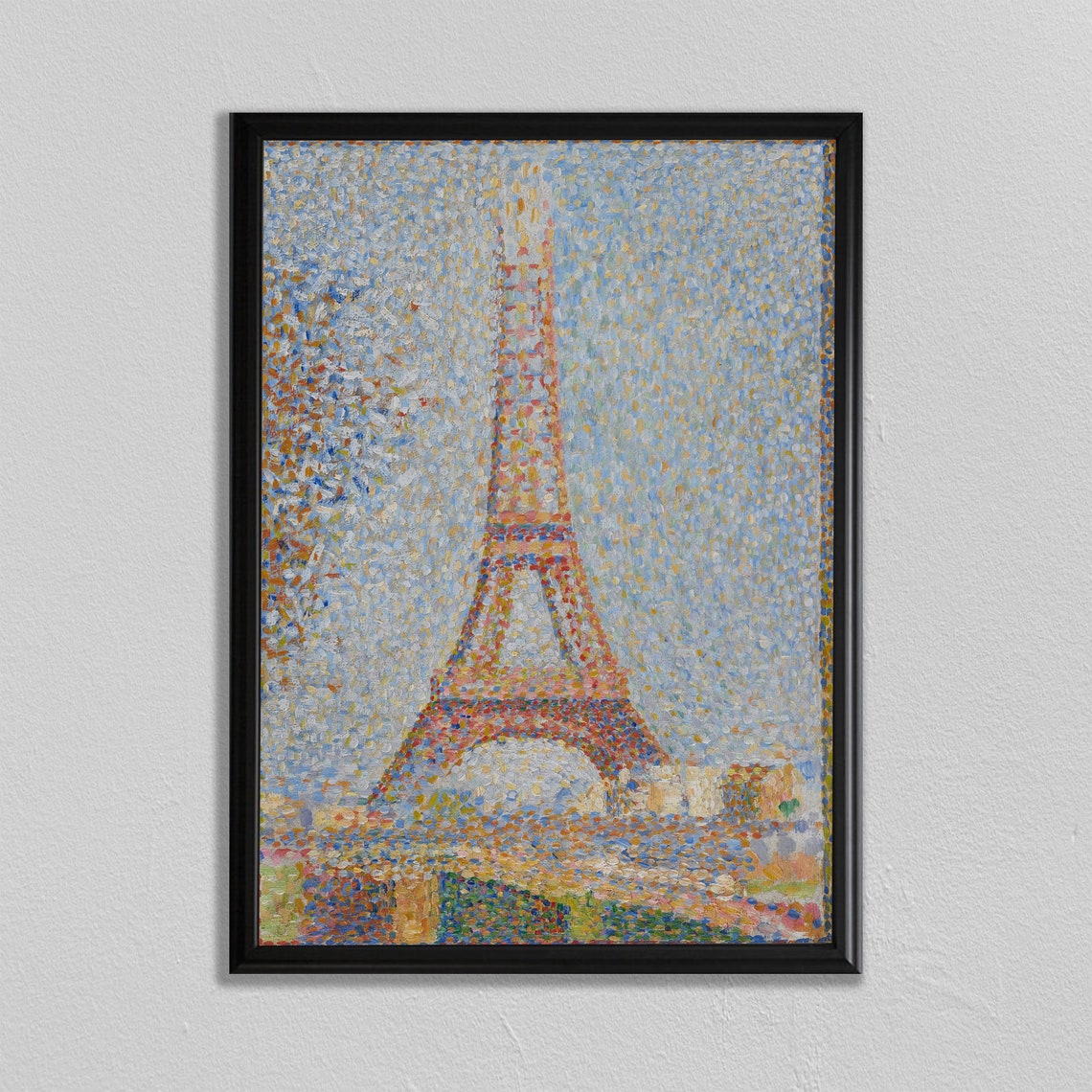 Georges Seurat Print Paris Wall Art Eiffel Tower Poster | Etsy