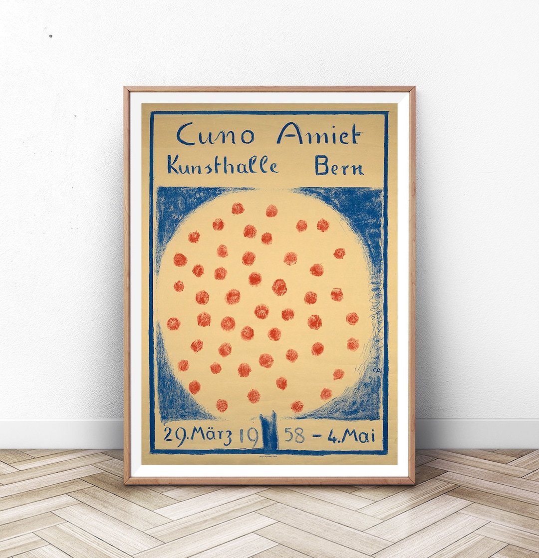 Cuno Amiet Exhibition Poster: Swiss Mid-century Modern Art Print - Etsy