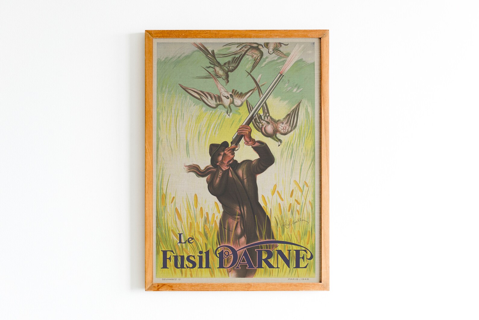 Duck Hunting Poster Vintage Hunting Art Outdoorsmen Art Man - Etsy