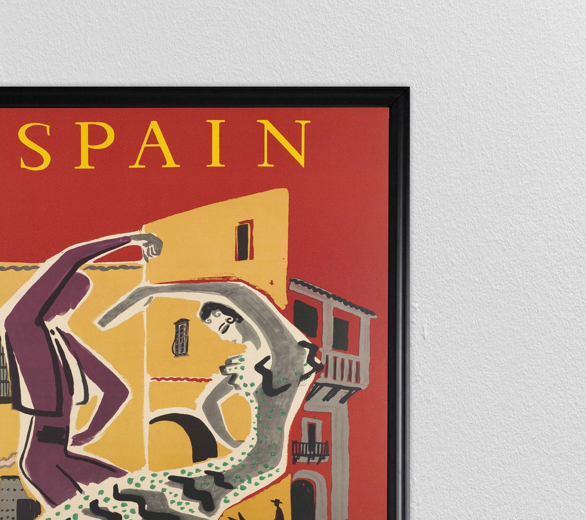 Spain Poster Spain Print Spanish Art Poster of Spain - Etsy