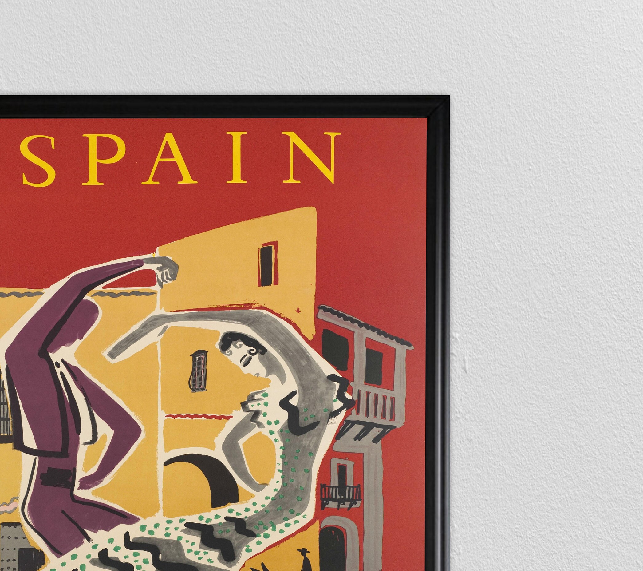 Spain Poster Spain Print Spanish Art Poster of Spain | Etsy