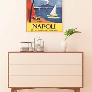 Naples Poster, Italy Print, Italian Wall Art, Naples Print, Vintage ...