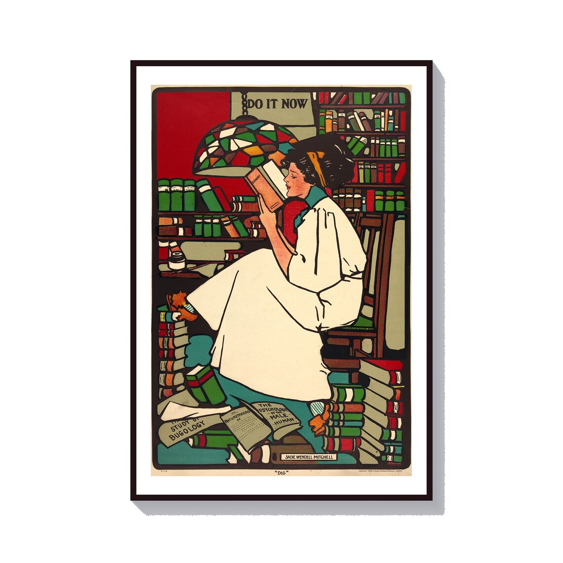 Book Poster Quote Poster Take Along A Book Vintage Poster - Etsy