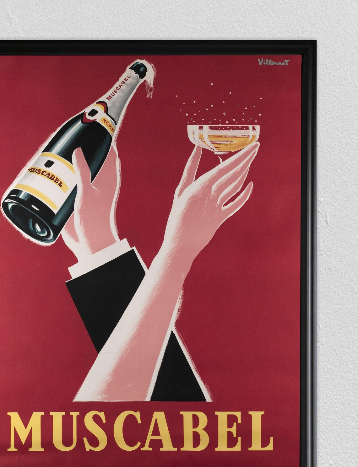 Vintage Champagne Ad Print: Paris Wall Art - Etsy