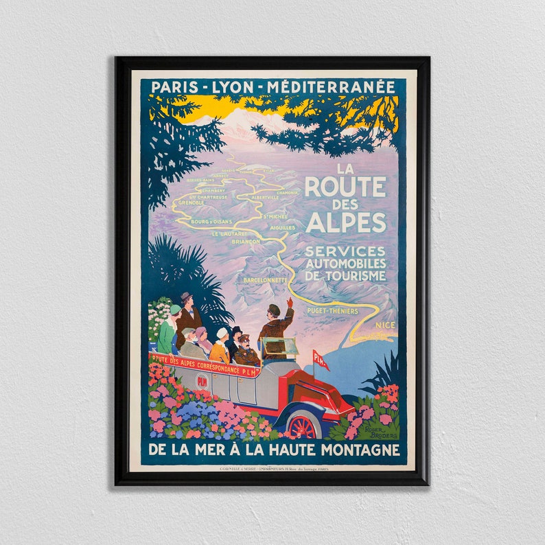 France Travel Poster Paris Wall Art French Riviera Print - Etsy