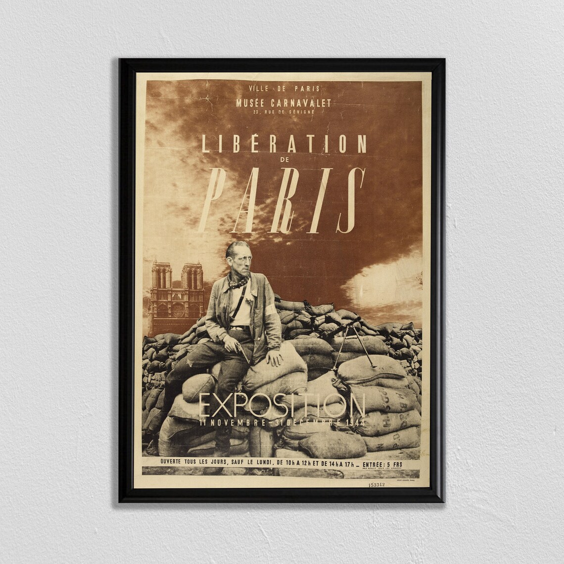 French Propaganda Poster: Liberation of Paris WWII Art - Etsy