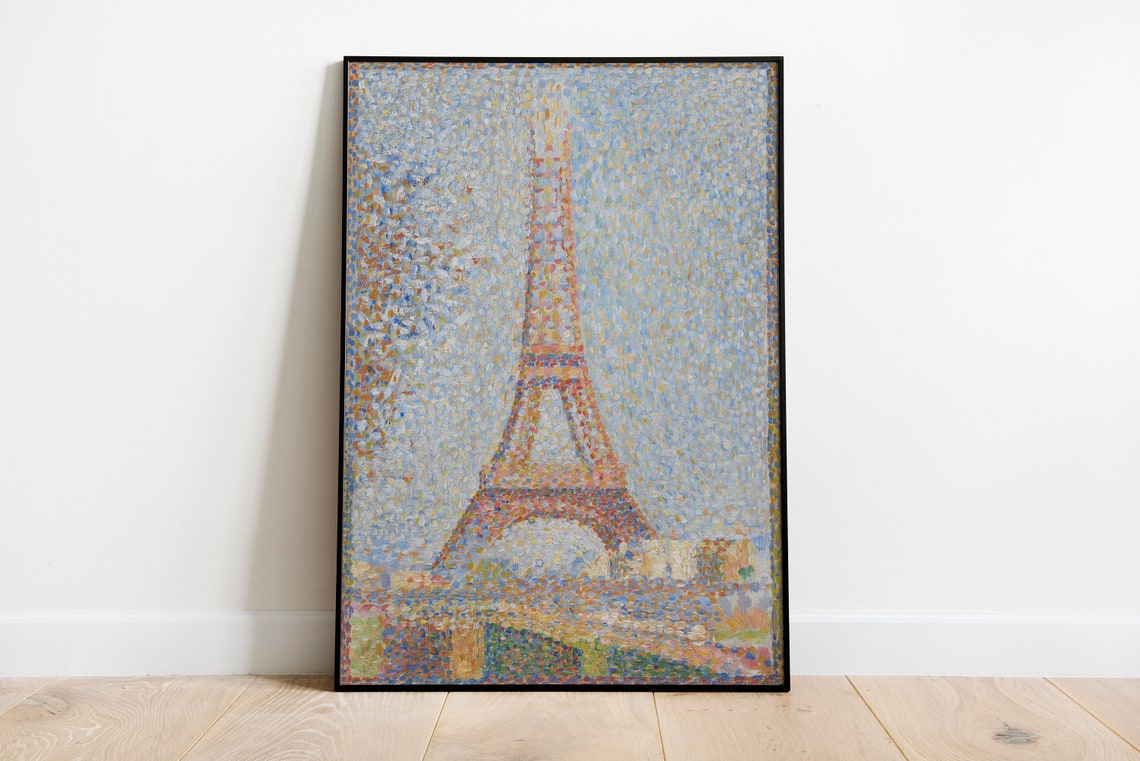 Georges Seurat Print Paris Wall Art Eiffel Tower Poster - Etsy