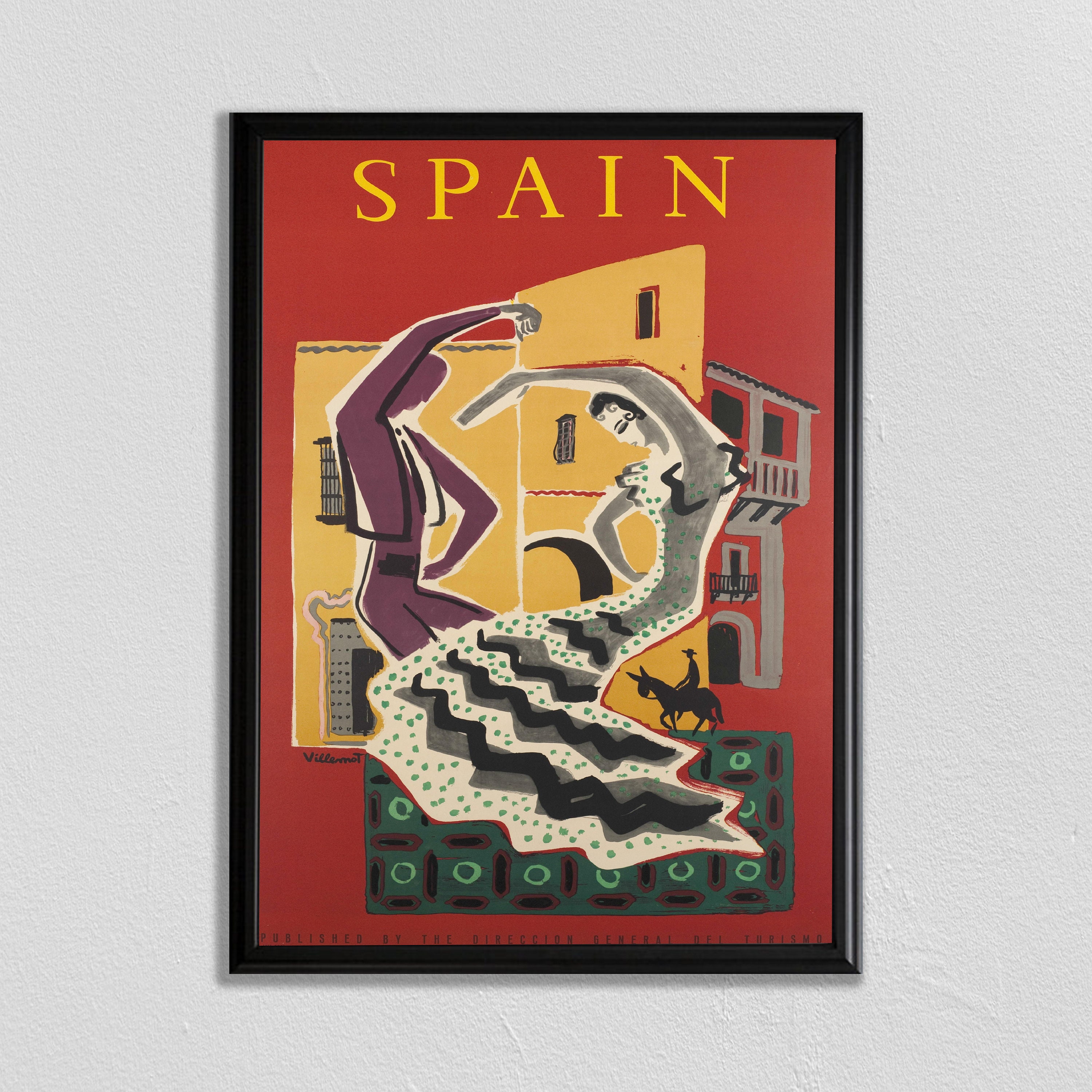 Spain Poster Spain Print Spanish Art Poster of Spain | Etsy
