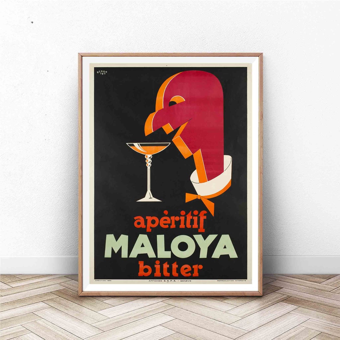 Vintage Alcohol Poster | France Wall Art | Paris Print | Vintage Wall ...