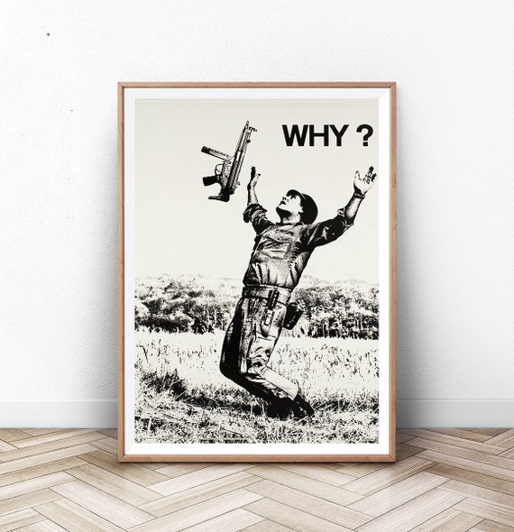 Why War Propaganda Poster Nuclear Art Political Poster | Etsy UK