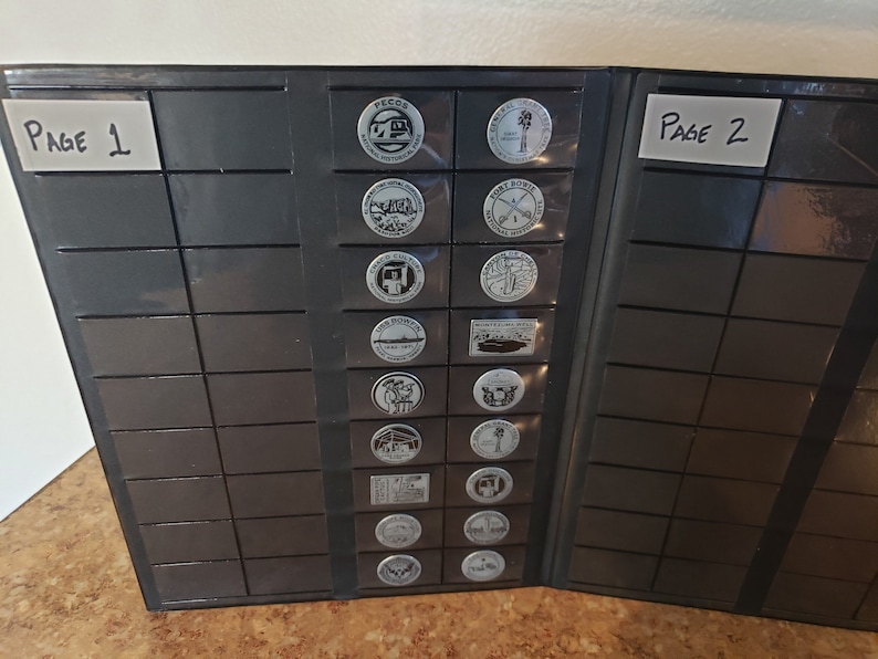 National Park Token Album / Elongated / Storage Album Holds 144 Tokens ...