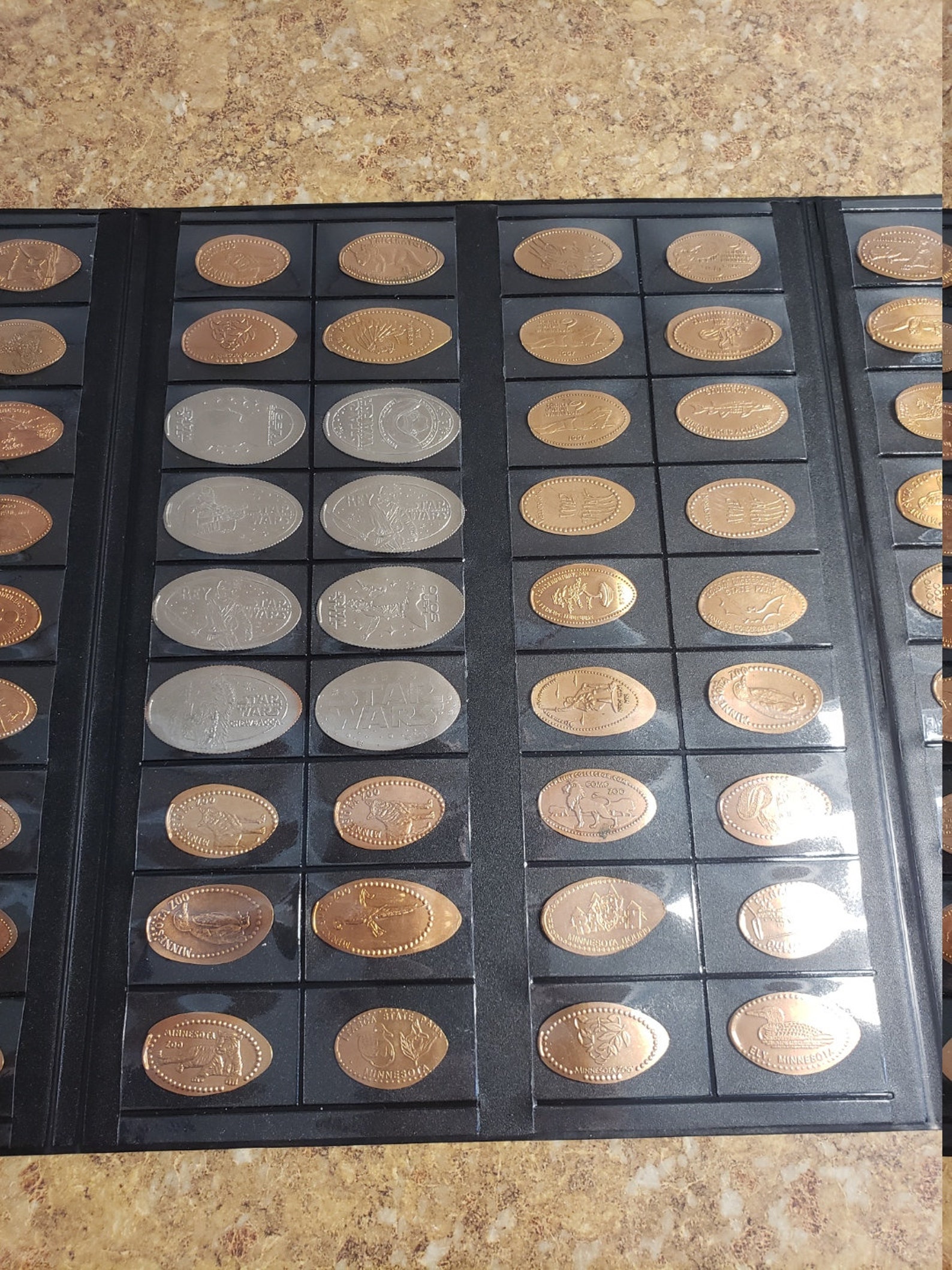 Large Elongated / Pressed Penny Book Holds 144 Coins - Etsy