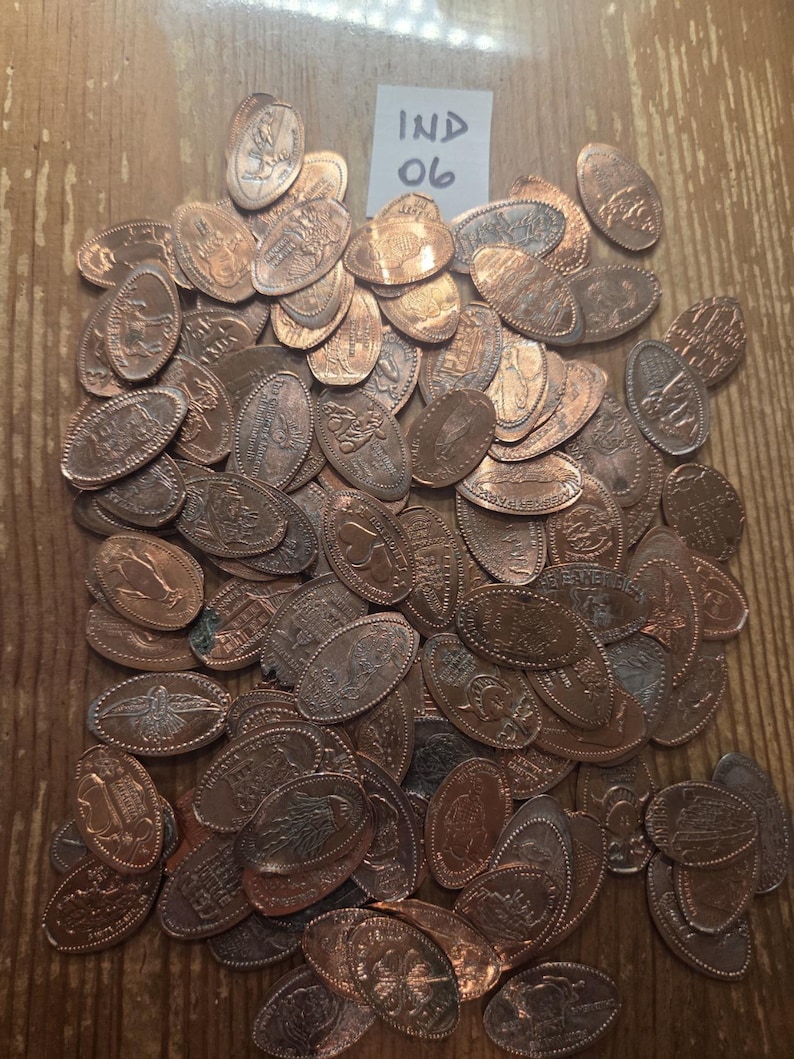 Elongated Pressed Penny Lot of 100+ From Indiana - Etsy