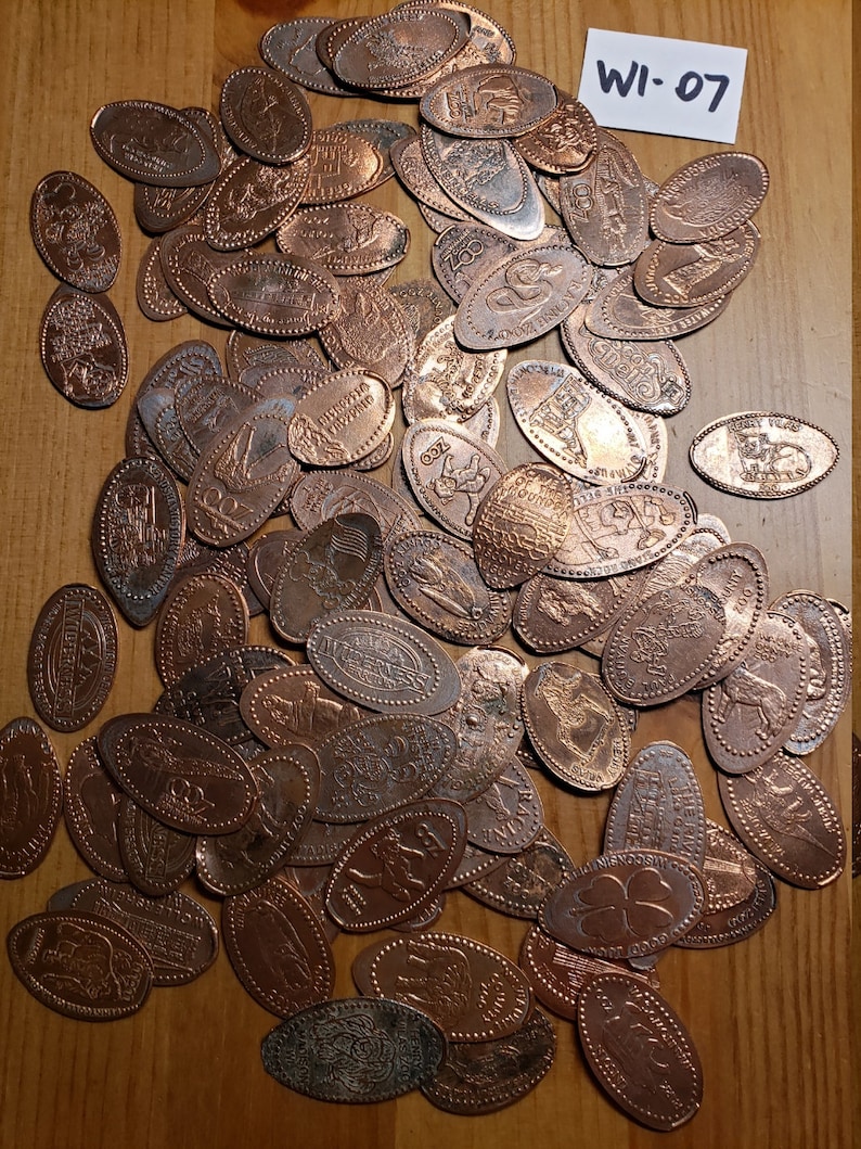 Elongated Pressed Penny Lot of 100+ From Wisconsin - Etsy