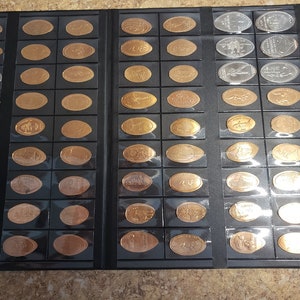 Huge Elongated / Pressed Penny Book Holds 144 Coins - Etsy