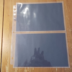 Top Load Ultra Clear 2 Pocket Pages Sheet Protector 100 Sheets 11" X 8 ...