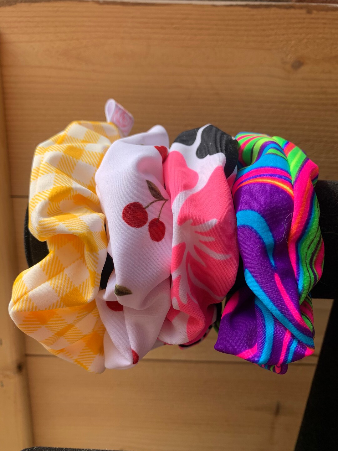 Swim Scrunchie Scrunchies en nylon extensible Maillot de bain Scrunchie ...
