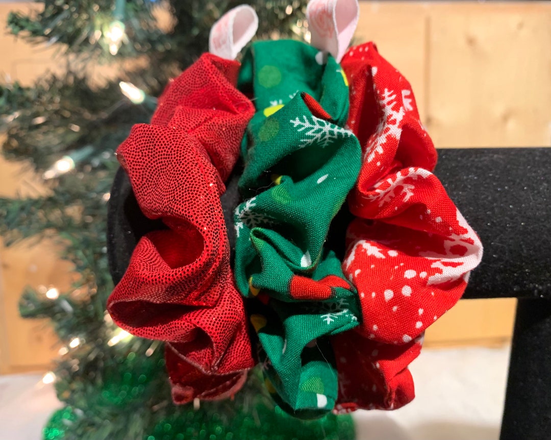 Holiday Scrunchies Christmas Scrunchie Stocking Stuffer Hair Tie ...