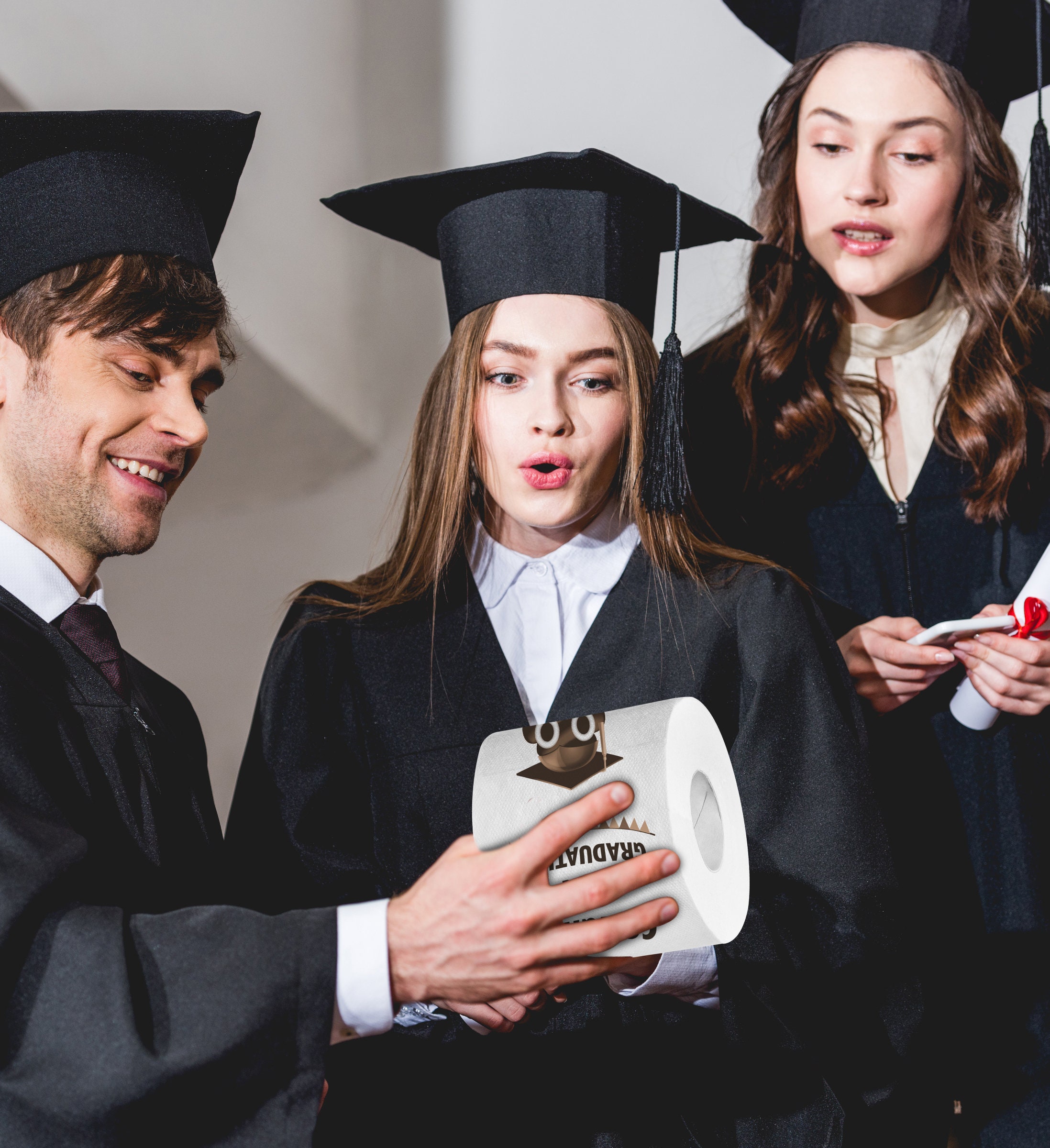 Printed TP Congrats on Graduation Printed Toilet Paper Gag - Etsy