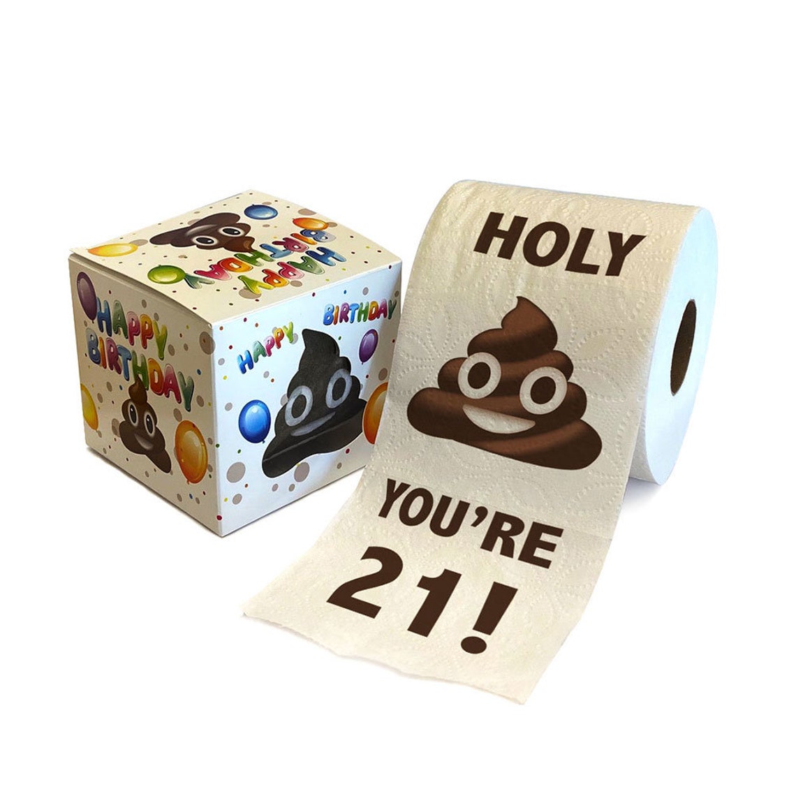 Printed TP Holy Poop You're 21 Printed Toilet Paper Gag - Etsy