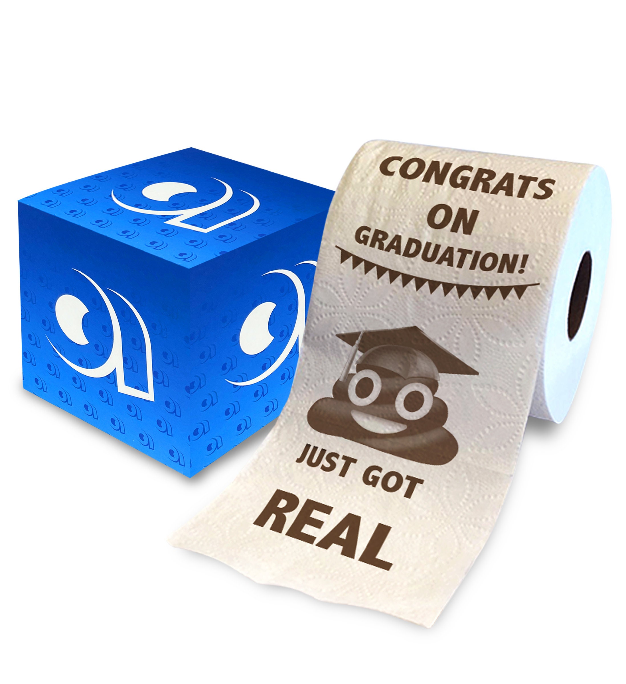 Printed TP Congrats on Graduation Printed Toilet Paper Gag Gift - Funny ...