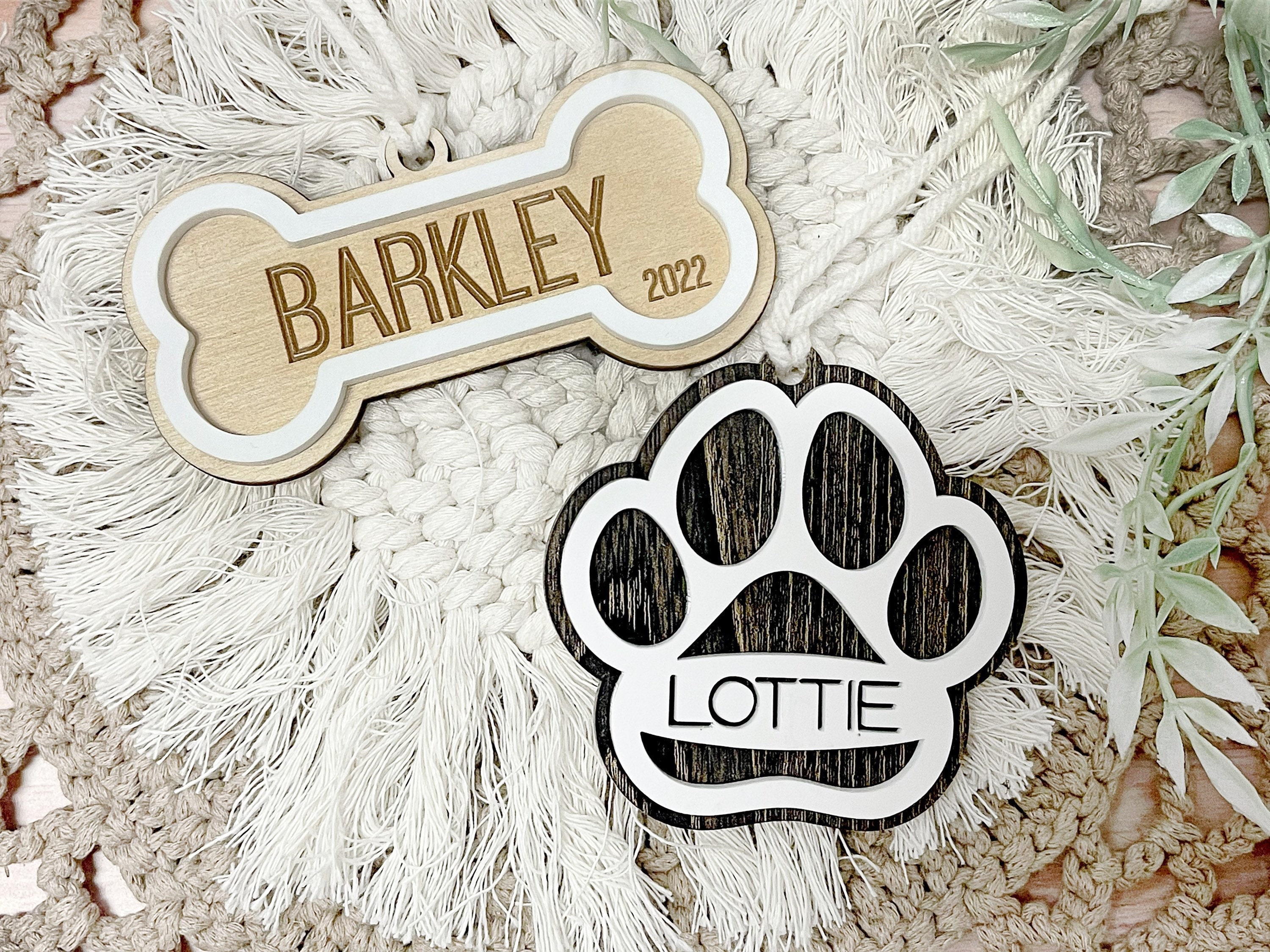 Dog Ornament Personalized Christmas Gift for Dog New Dog Gift Dog Bone ...