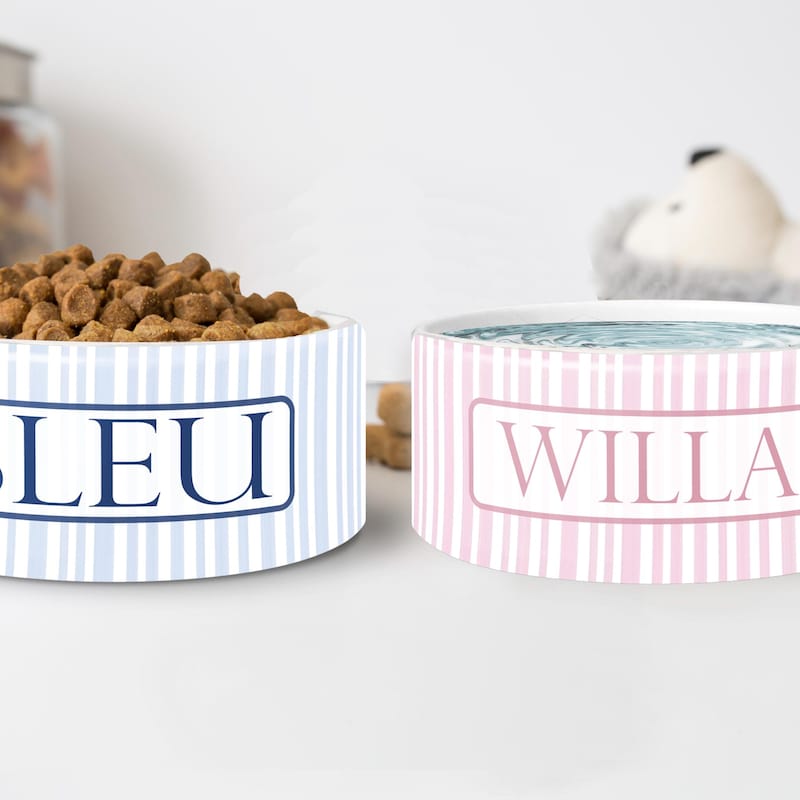 Matching Cat Food Bowls - Etsy