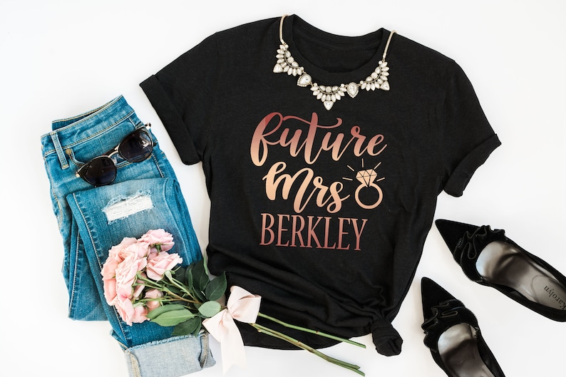 Future Mrs. Shirt Personalized Engagement Gift for New Bride | Etsy