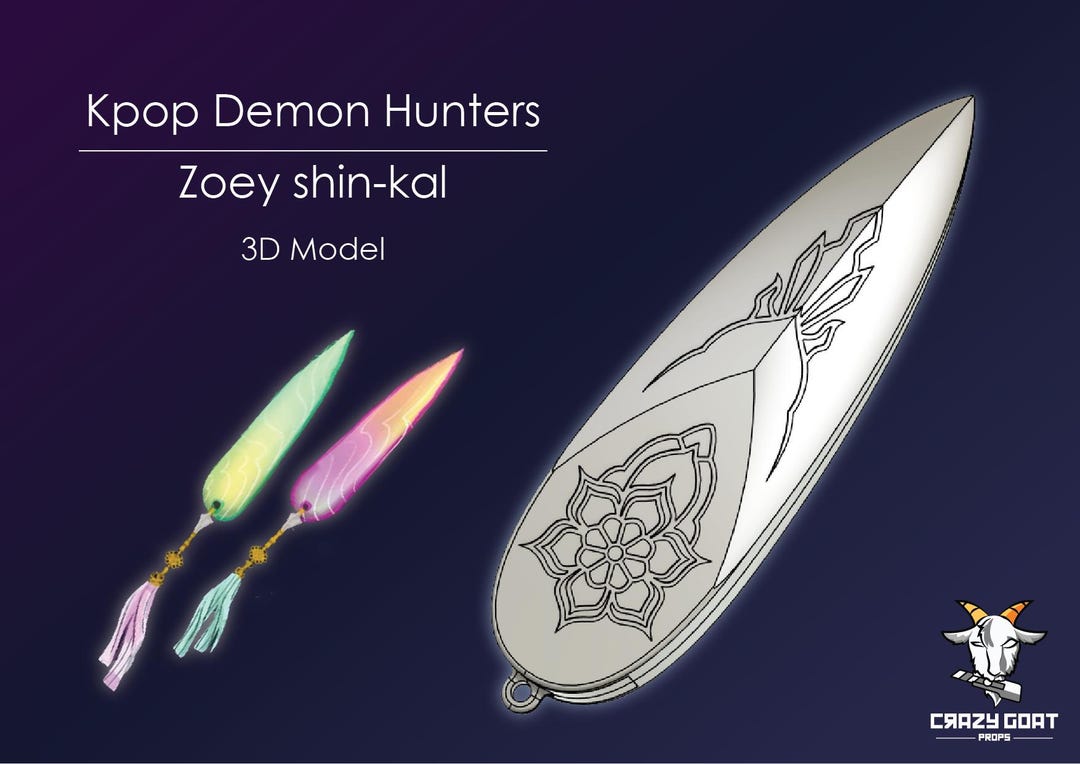Kpop Demon Hunter - Zoey - Shin-kal Prop 3d Model for 3d Printing - Etsy