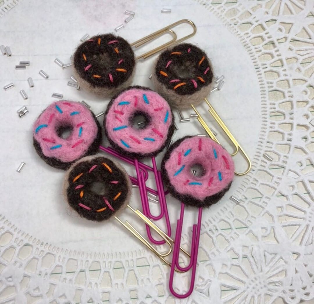 Donut Planner Clip Paperclip Bookmark - Etsy