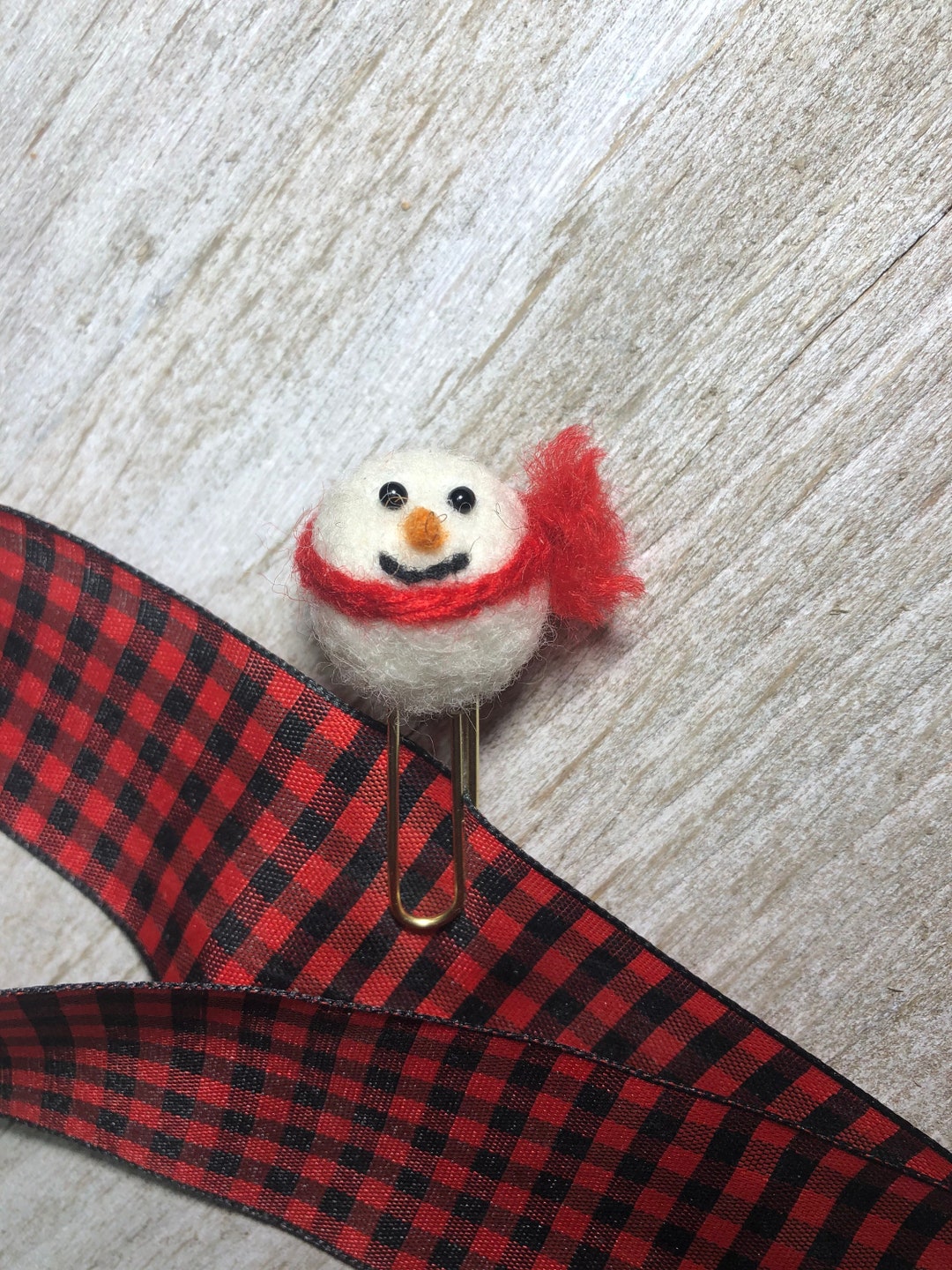 Icey Snowman Planner Clip Paperclip Bookmark - Etsy