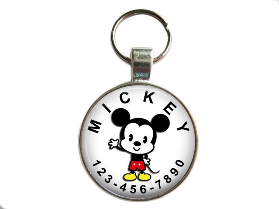 Dog ID Tag Mickey Mouse disney Dog Tag Cat Tag Pet Tag - Etsy