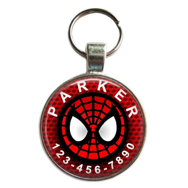 Spider Man Name Tag - Etsy