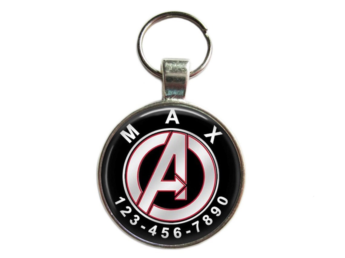 Dog ID Tag Avengers marvel Dog Tag Cat Tag Pet Tag | Etsy