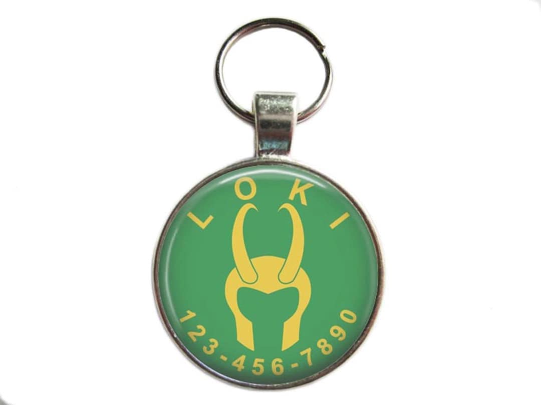 Custom Dog ID Tag - Loki (marvel) : Silver Plated Pet Tag - Etsy