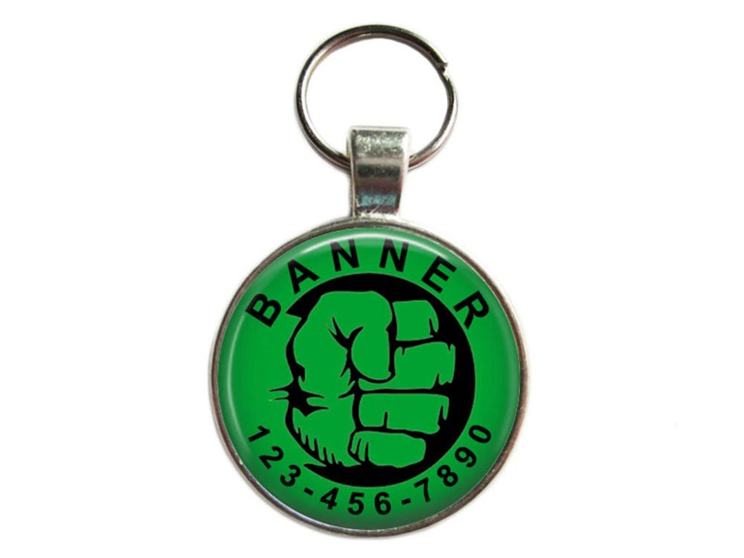 Dog ID Tag Hulk Fist marvel Dog Tag, Cat Tag, Pet Tag - Etsy