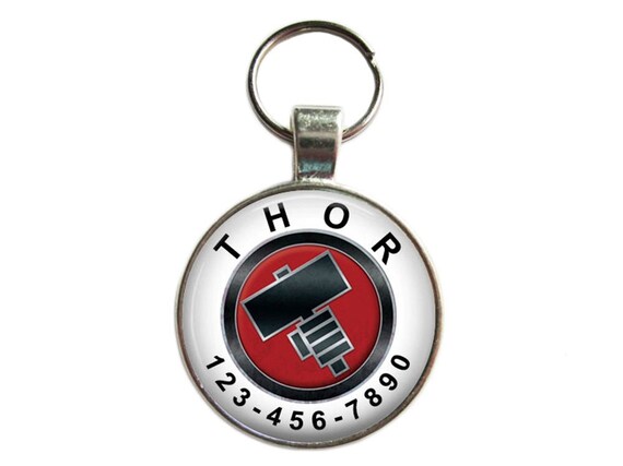 Dog ID Tag Thor's Hammer marvel Dog Tag Cat Tag | Etsy