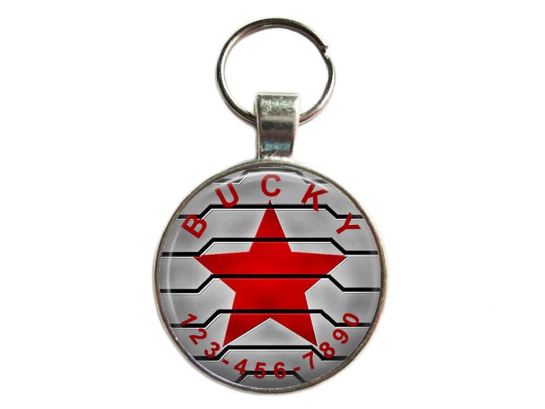 Dog ID Tag Winter Soldier marvel Dog Tag, Cat Tag, Pet Tag - Etsy
