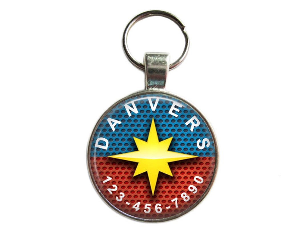 Dog ID Tag - Captain Marvel (marvel) - Dog Tag, Cat Tag, Pet Tag - Etsy