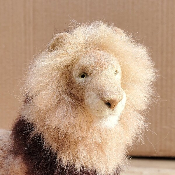Needle Felted Lion - Etsy