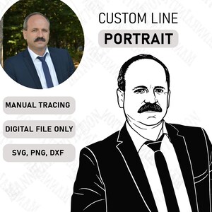 Custom SVG Portrait - From Photo to SVG Cutting File - Line SVG ...