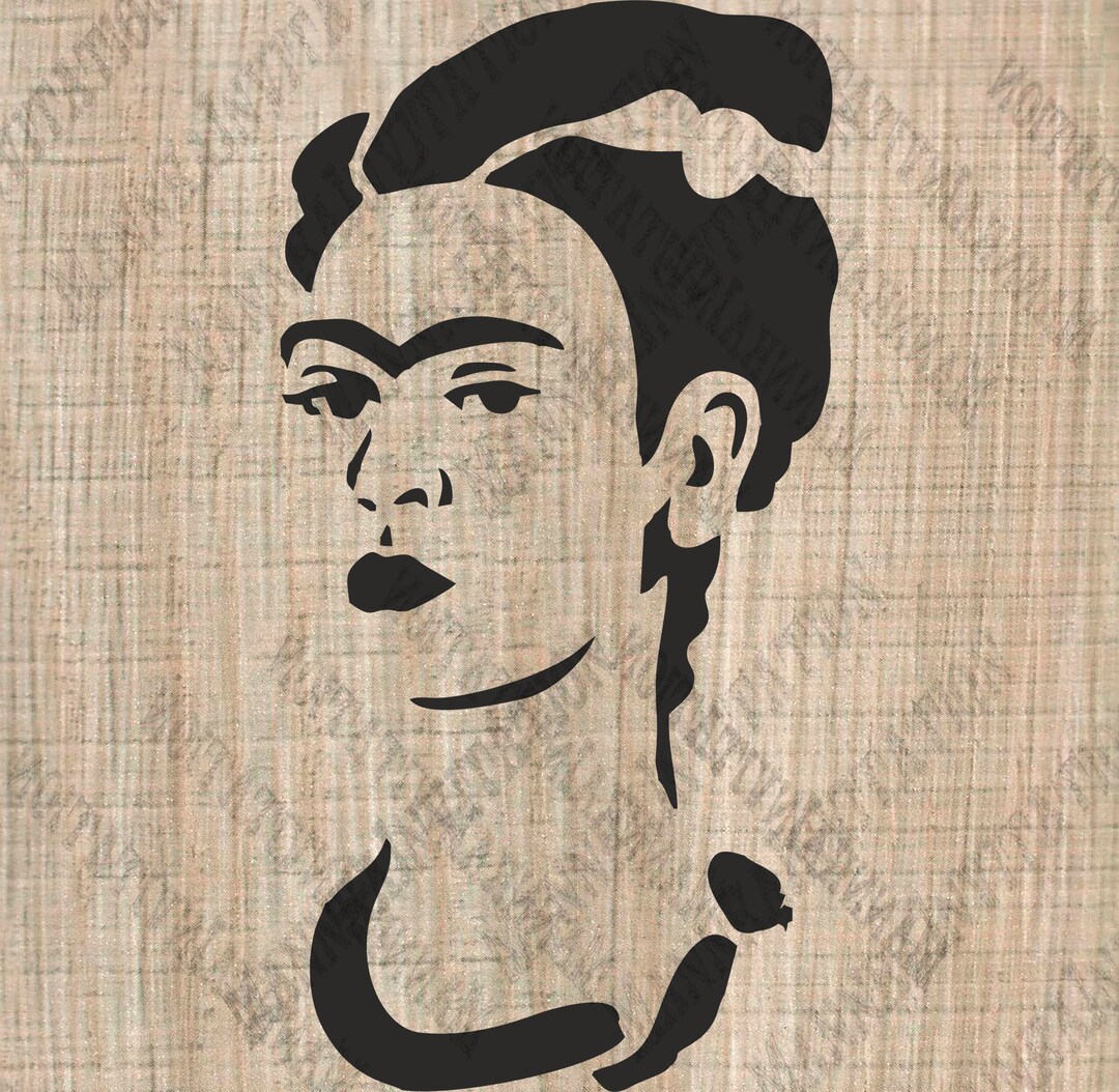 For Personal Use Only Frida Kahlo Svg Art Frida Picture Vector Viva La ...
