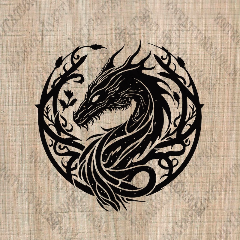 Dragon Svg File - Etsy